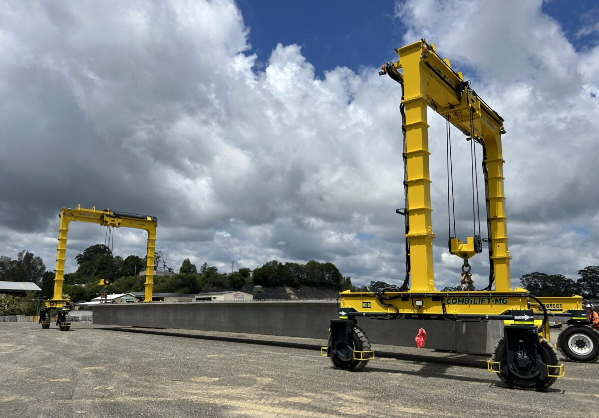 Our new 50t mobile gantries, up & running - Project Dry Hire